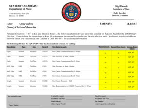 Fillable Online sos state co Amy Fordyce - sos state co Fax Email Print ...