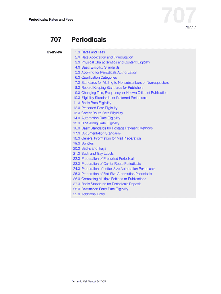 Fillable Online Periodicals: Rates and Fees Fax Email Print - pdfFiller