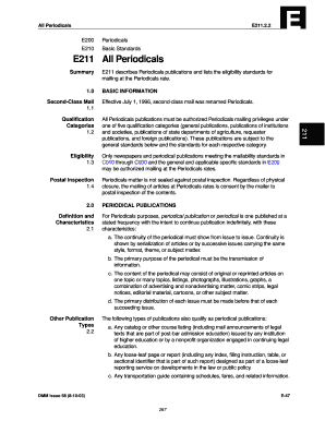 Fillable Online Periodicals Mailing Standards Fax Email Print - pdfFiller