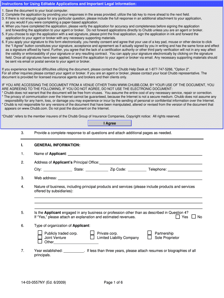 Fillable Online New York Application for Claims Made Coverage Fax Email ...