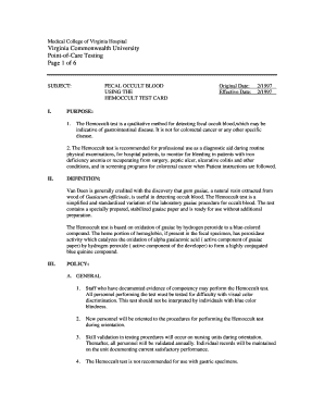 Fillable Online medschool vcu Medical College of Virginia Hospital ...