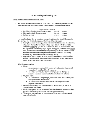 Adhd Hpi Template - Fill Online, Printable, Fillable, Blank | pdfFiller