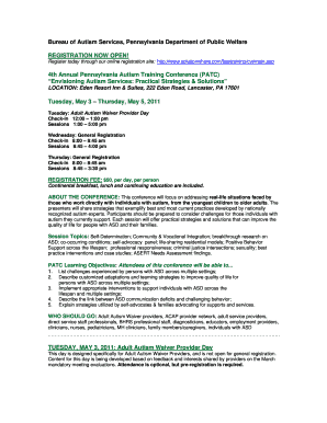 Bureau Of Autism Services, Pennsylvania Department Of Public ... - Dpw ...