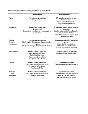 Fillable Online biostat mc vanderbilt The advantages and disadvantages of data collection ...