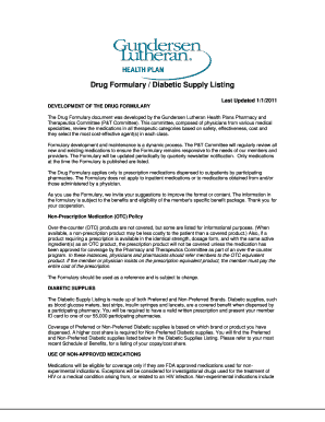Fillable Online gundluth gundersen health plan formulary Fax Email ...