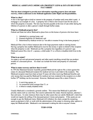 Medicaid Estate Recovery | pdfFiller