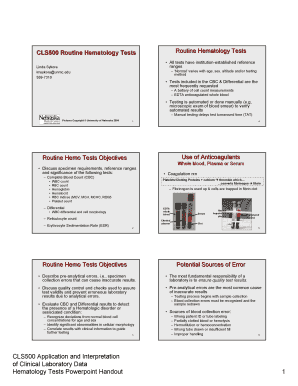 Printable Normal Lab Values