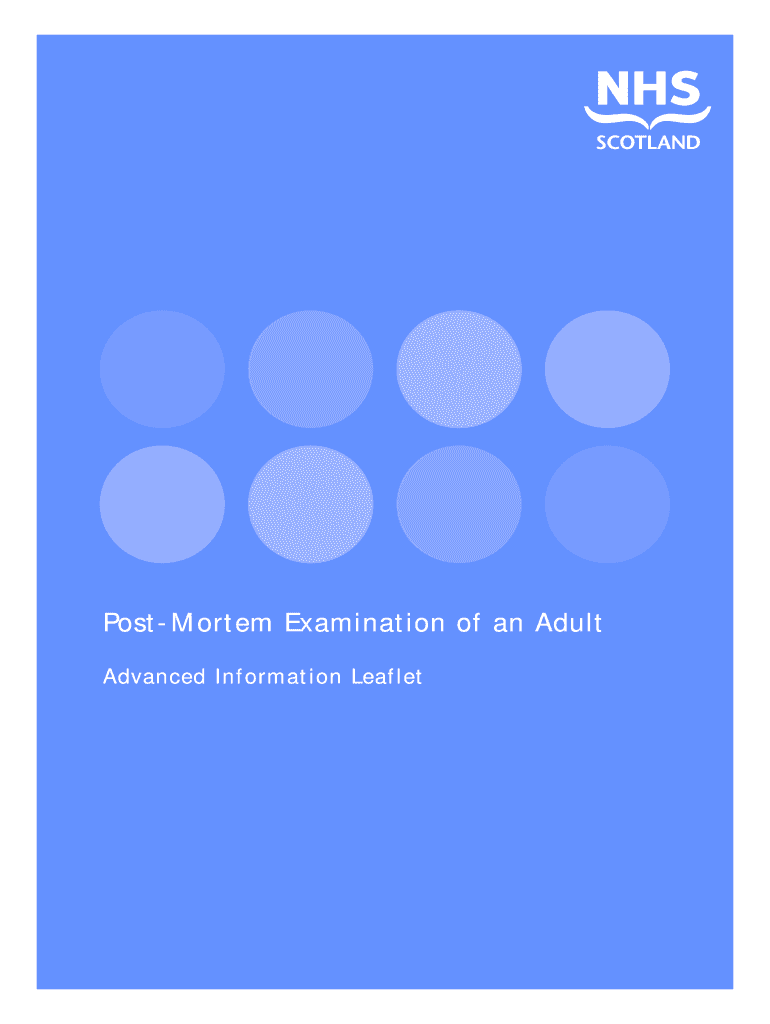 Fillable Online Post-Mortem Examination Information Leaflet Fax Email ...