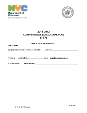 Fillable Online schools nyc leon goldstein comprehensive educational ...