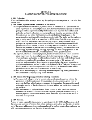 Fillable Online nyc fillable article 15 Fax Email Print - pdfFiller