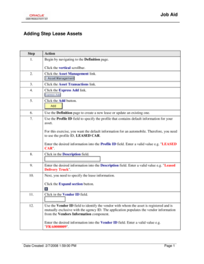 Fillable Online Adding Step Lease Assets Fax Email Print - pdfFiller
