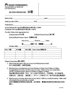 18 Printable Blood Pressure Log Forms and Templates - Fillable Samples ...