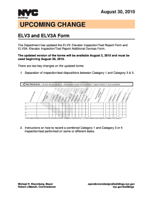 Fillable Online nyc Upcoming Changes - ELV3 and ELV3A Form - NYC.gov ...