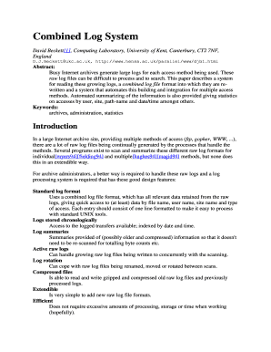 Fillable Online kar kent ac Combined Log System - University of Kent ...
