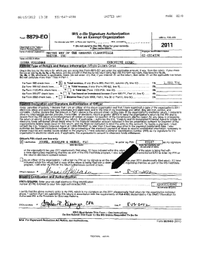 Fillable Online 8879 eo and united way form Fax Email Print - pdfFiller