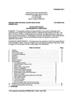 Fillable Online Oregon Army National Guard Regulation 200-1 - State of ...