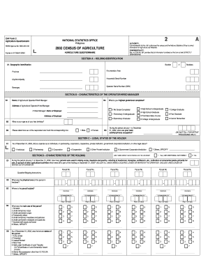Fillable Online Agriculture Questionnaire Fax Email Print - pdfFiller