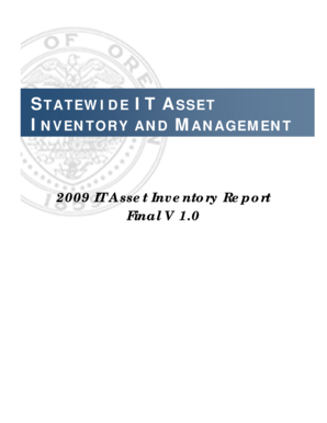 Fillable Online 2009 IT Asset Inventory Report V1.0 Fax Email Print ...