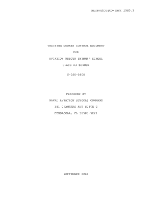 Fillable Online netc navy Navavscolscominst 1550.3 training course ...