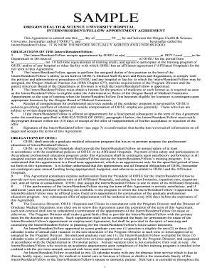 Fillable Online ohsu Sample Contract - Oregon Health & Science ...