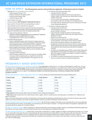 Fillable Online UC San Diego extenSion international programS 2012 1 ...