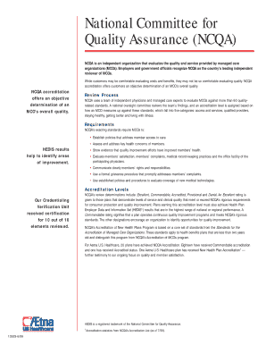 Fillable Online Quality Assurance (NCQA) Fax Email Print - pdfFiller