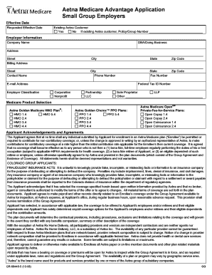 Fillable Online Existing Aetna Customer Fax Email Print - pdfFiller