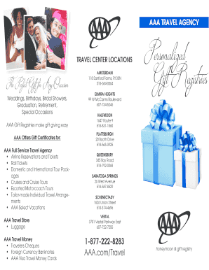 Fillable Online AAA Travel Agency Fax Email Print - pdfFiller