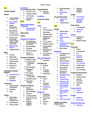 Fillable Online Cost of Attendance (COA) Fax Email Print - pdfFiller