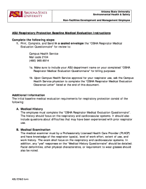 Respiratory Protection Medical Evaluation