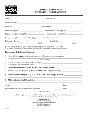 Fillable Online dsu Degree you expect to complete - dsu Fax Email Print ...