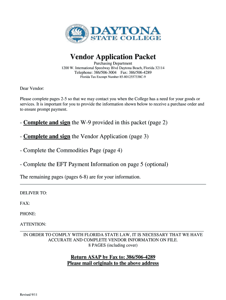 Fillable Online Vendor Application Fax Email Print - pdfFiller