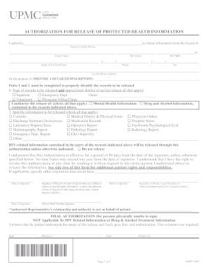 Fillable Online WELCOME TO THE - UPMC Fax Email Print - pdfFiller