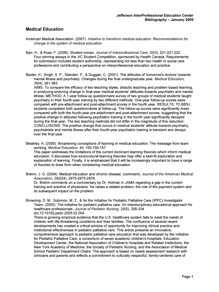 Fillable Online jeffline jefferson Medical Education - Jeffline - jeffline jefferson Fax Email ...