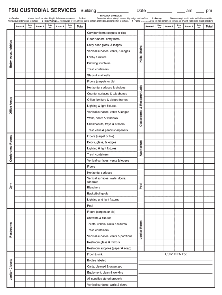 Office Cleaning Checklist Sample PDF Template