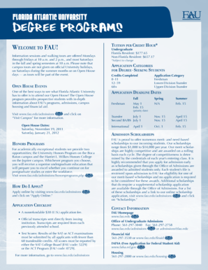 Fillable Online fau Welcome to FAU - fau Fax Email Print - pdfFiller