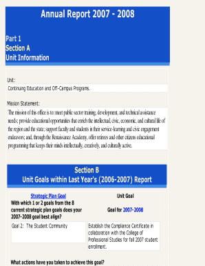 Fillable Online fgcu Annual Report 2007 - 2008 - fgcu Fax Email Print ...