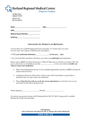 Metformin - Fill Online, Printable, Fillable, Blank | pdfFiller