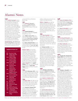 Fillable Online Fordham Alumni Notes Fall 2010 Fax Email Print - pdfFiller