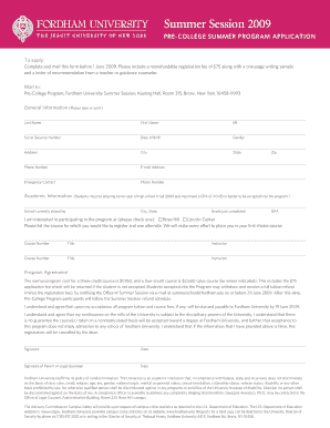 Fillable Online fordham 09-0906_SUMMER_Pre-College_Brochure_application_FINAL.indd. Image Fax ...