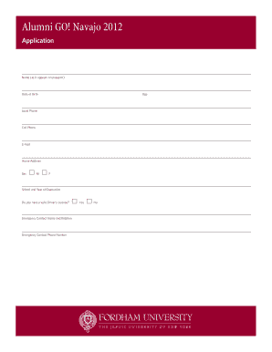 Fillable Online fordham Alumni GO Fax Email Print - pdfFiller