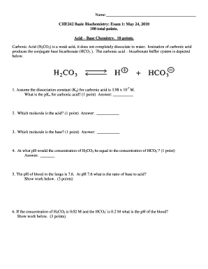 Biochemistry Exam - Fill Online, Printable, Fillable, Blank | pdfFiller
