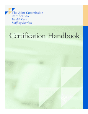 Fillable Online jointcommission Health care staffing services ...