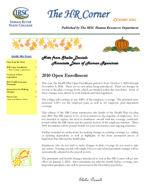 Fillable Online irsc The HR Corner Fax Email Print - pdfFiller