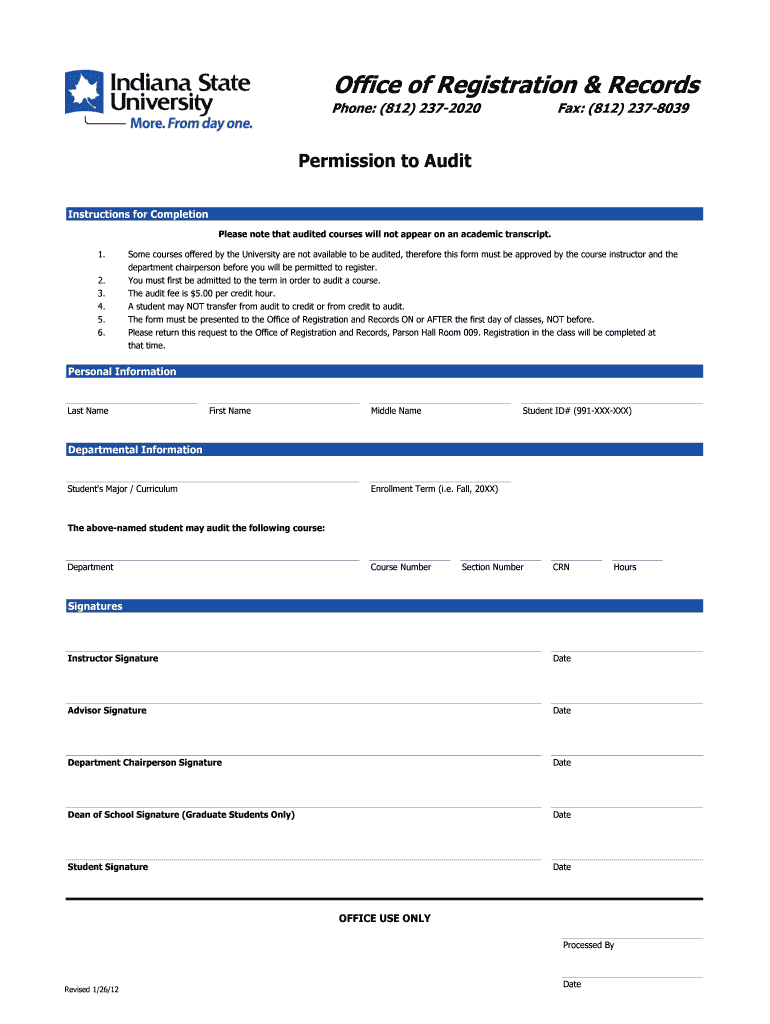 Permission to Audit Form - Blank Fillable Template | Fill Out, Print ...
