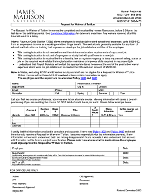 Fillable Online jmu Tuition Form - jmu Fax Email Print - pdfFiller