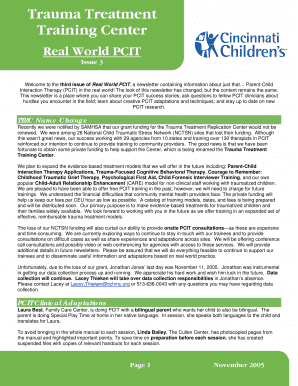 Fillable Online cincinnatichildrens Trauma Treatment Training Center ...