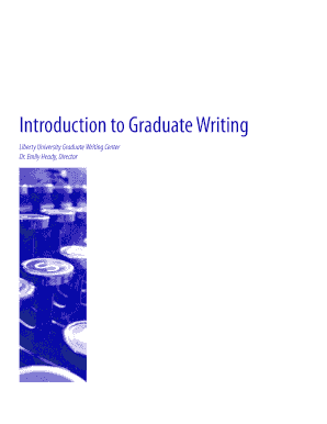 Fillable Online Introduction to Graduate Writing Fax Email Print ...