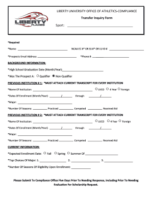 Fillable Online liberty Transfer Inquiry Form.docx - liberty Fax Email ...