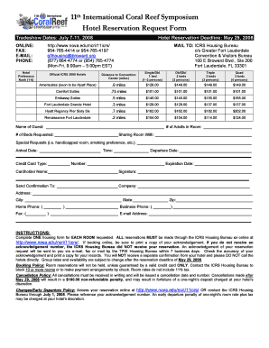 Fillable Online nova Hotel Reservation Request Form - nova Fax Email ...